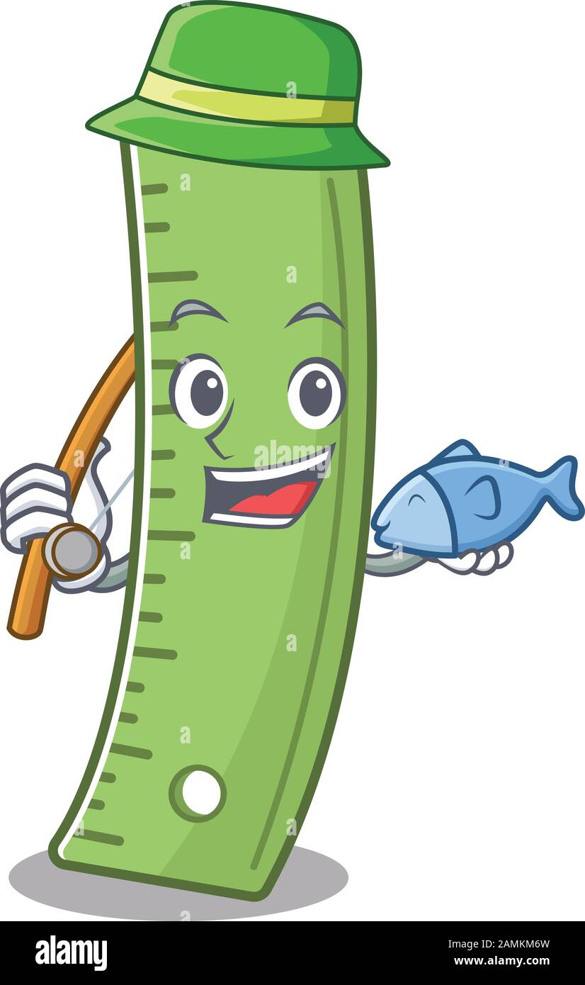 A Picture of happy Fishing ruler design Stock Vector Image & Art - Alamy