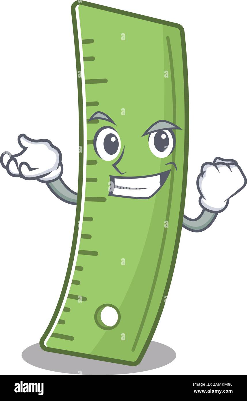 Waving friendly ruler cartoon in character design Stock Vector Image ...