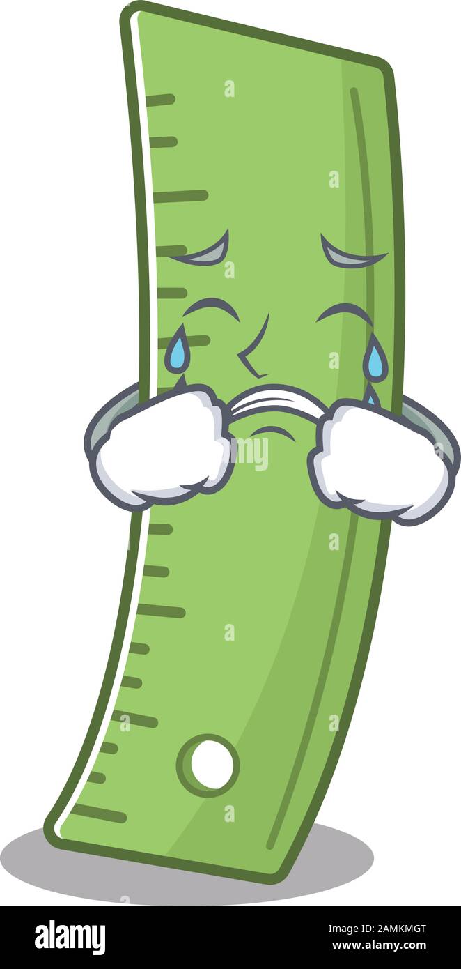 Sad of ruler cartoon with mascot style Stock Vector Image & Art - Alamy