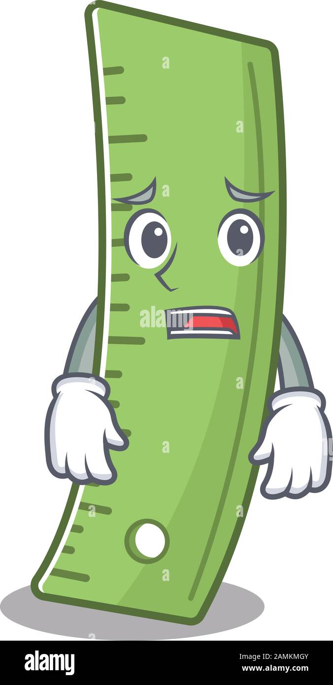 A picture of ruler showing afraid look face Stock Vector Image & Art ...