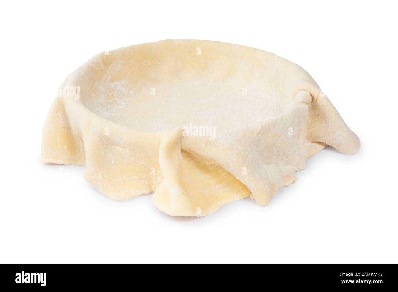 Studio shot of pastry being prepared to make a pie cut out against a ...
