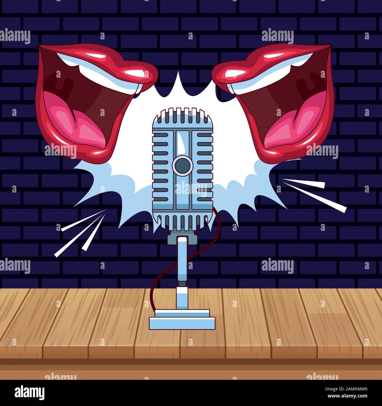 Mouths talking Stock Vector Images - Alamy