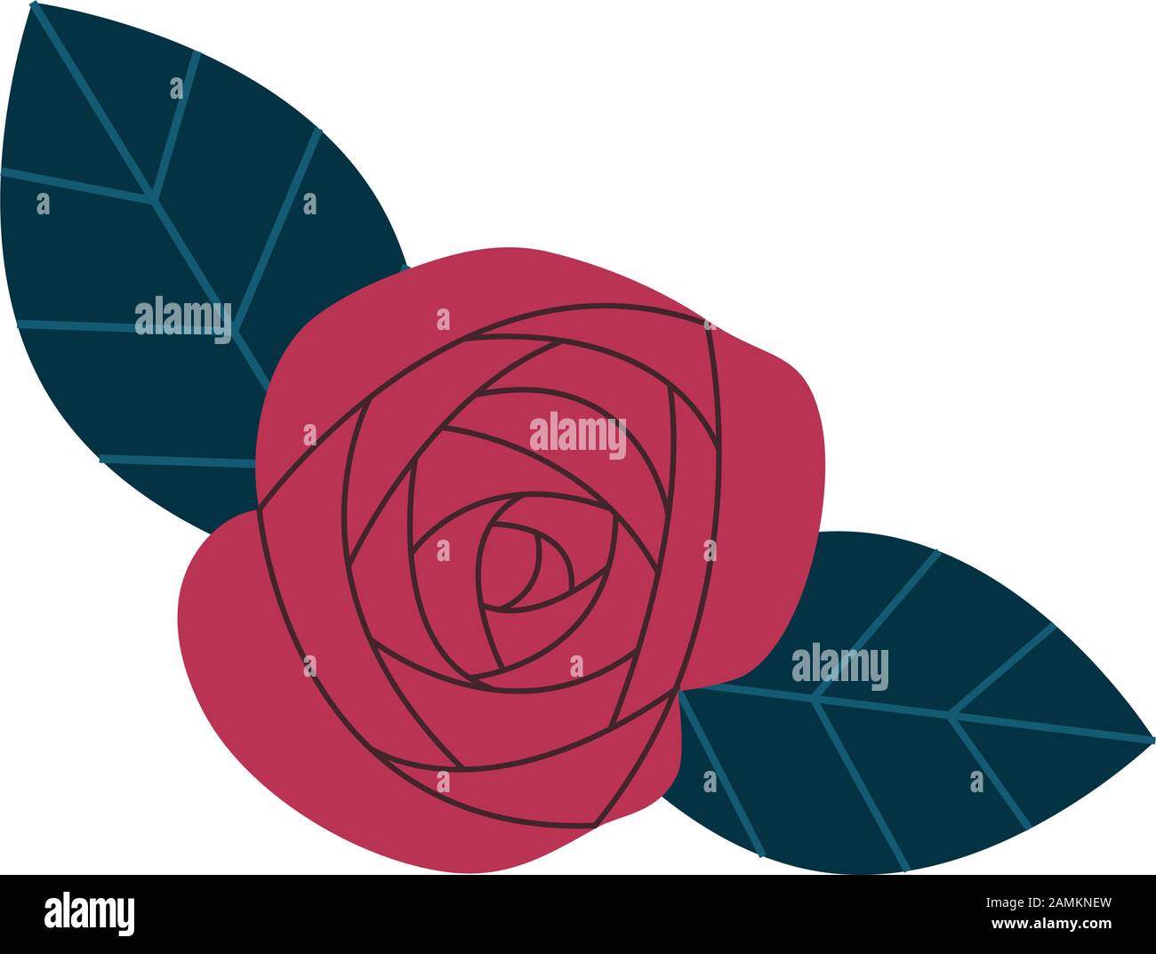 Rosal flower Stock Vector Images - Alamy