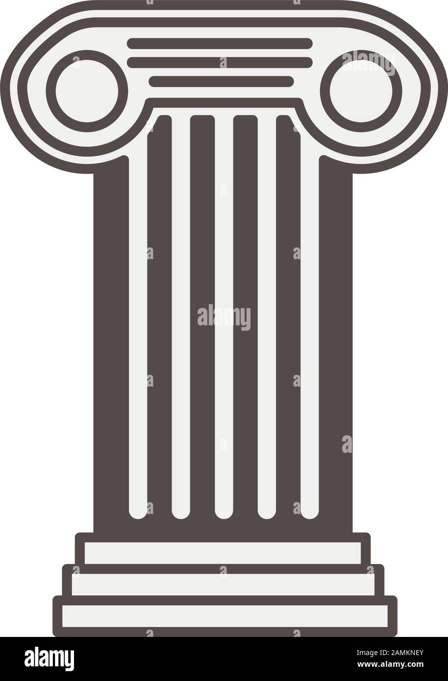 architecture column style isolated icon Stock Vector Image & Art - Alamy
