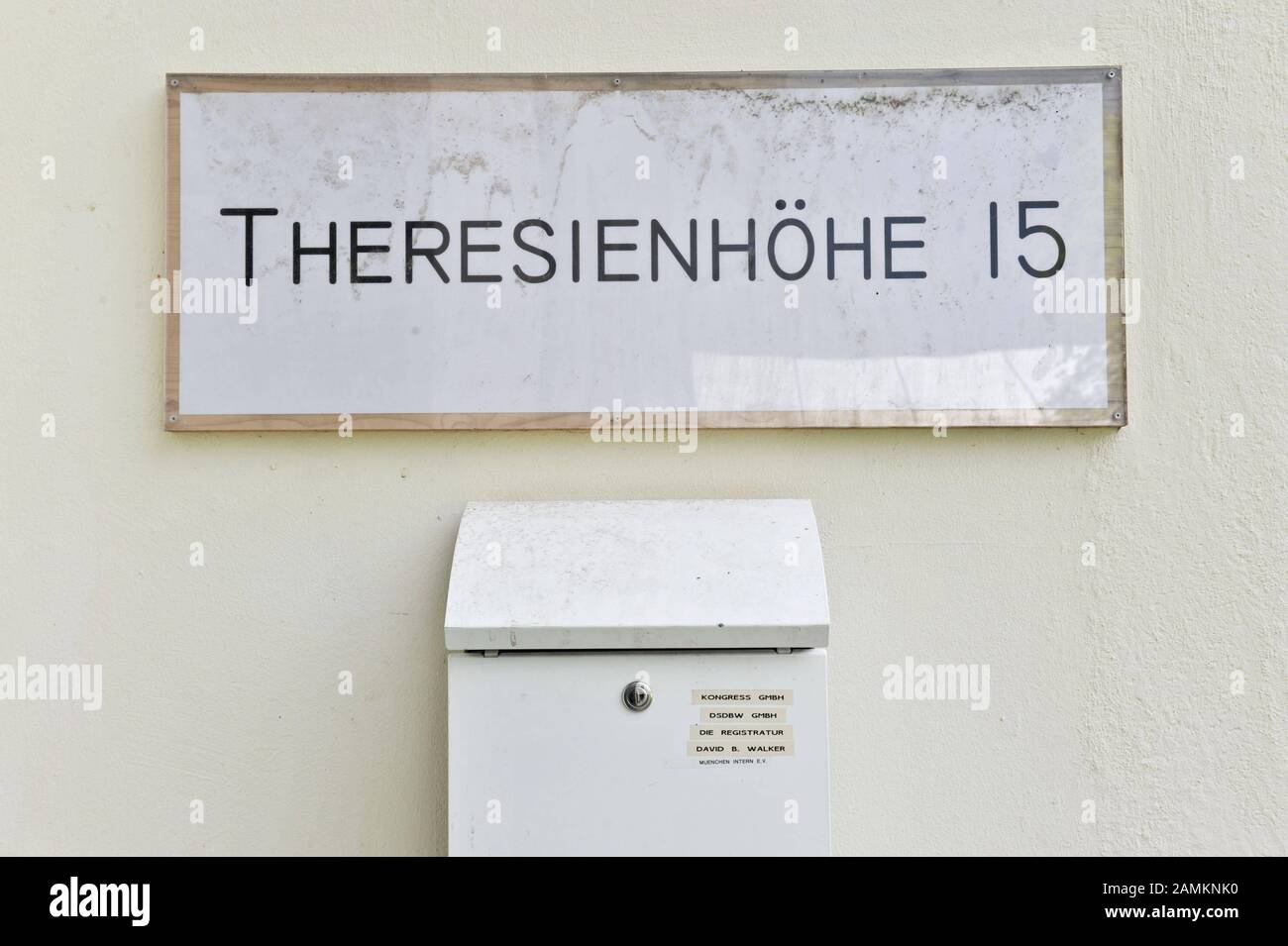 Mailbox of the Alte Kongresshalle on the former exhibition grounds at ...