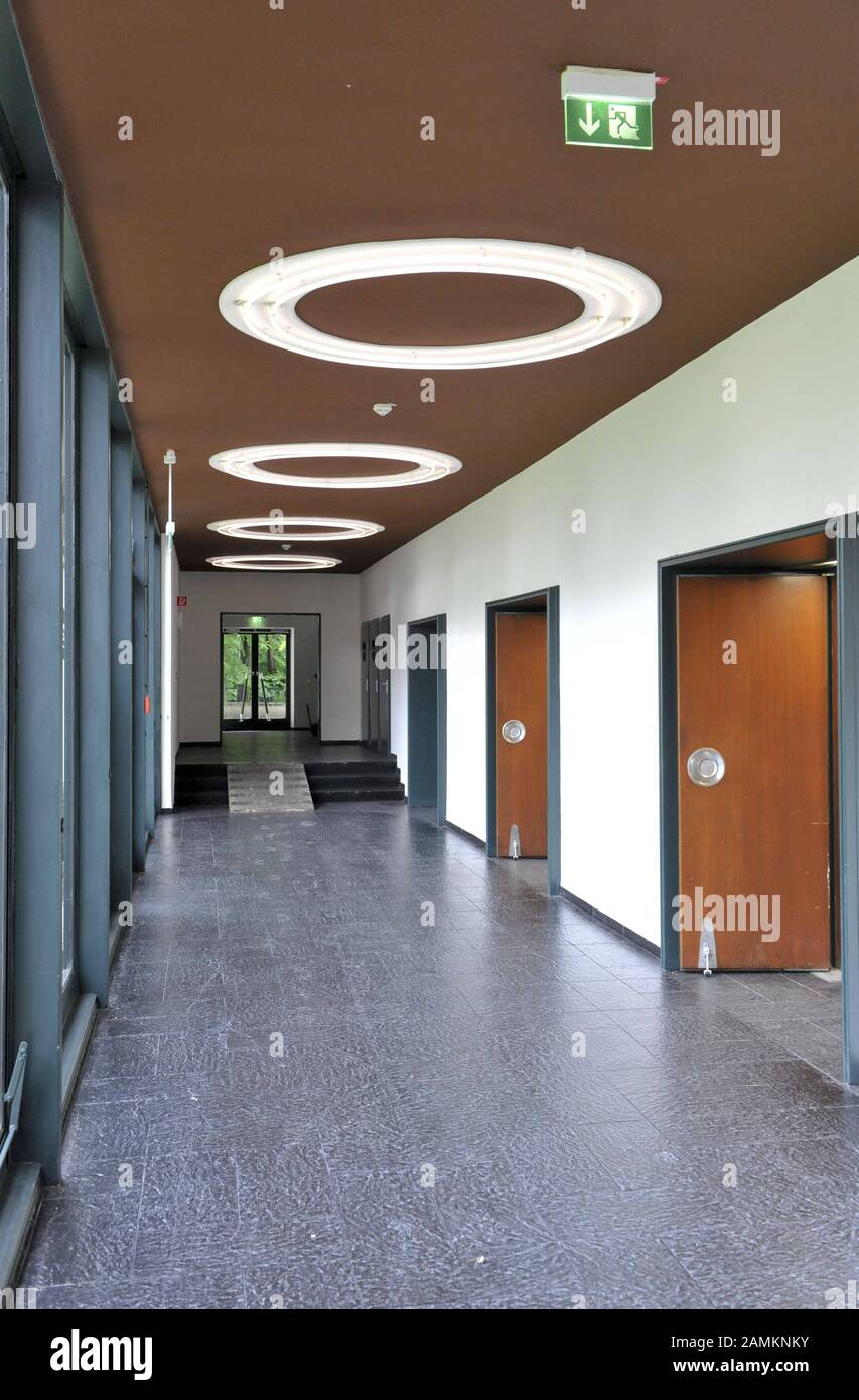 Corridor in the Old Congress Hall on the site of the former Munich ...