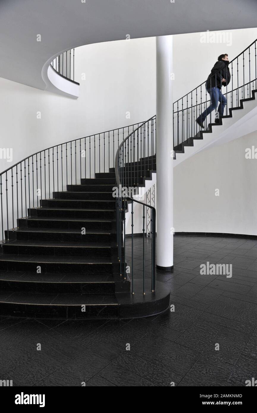 Stairs in the Old Congress Hall on the site of the former Munich Trade ...