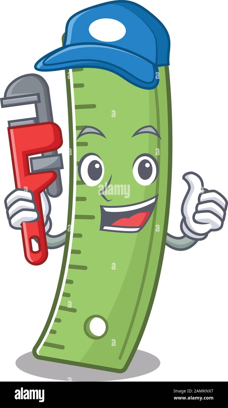Cool Plumber ruler on mascot picture style Stock Vector Image & Art - Alamy