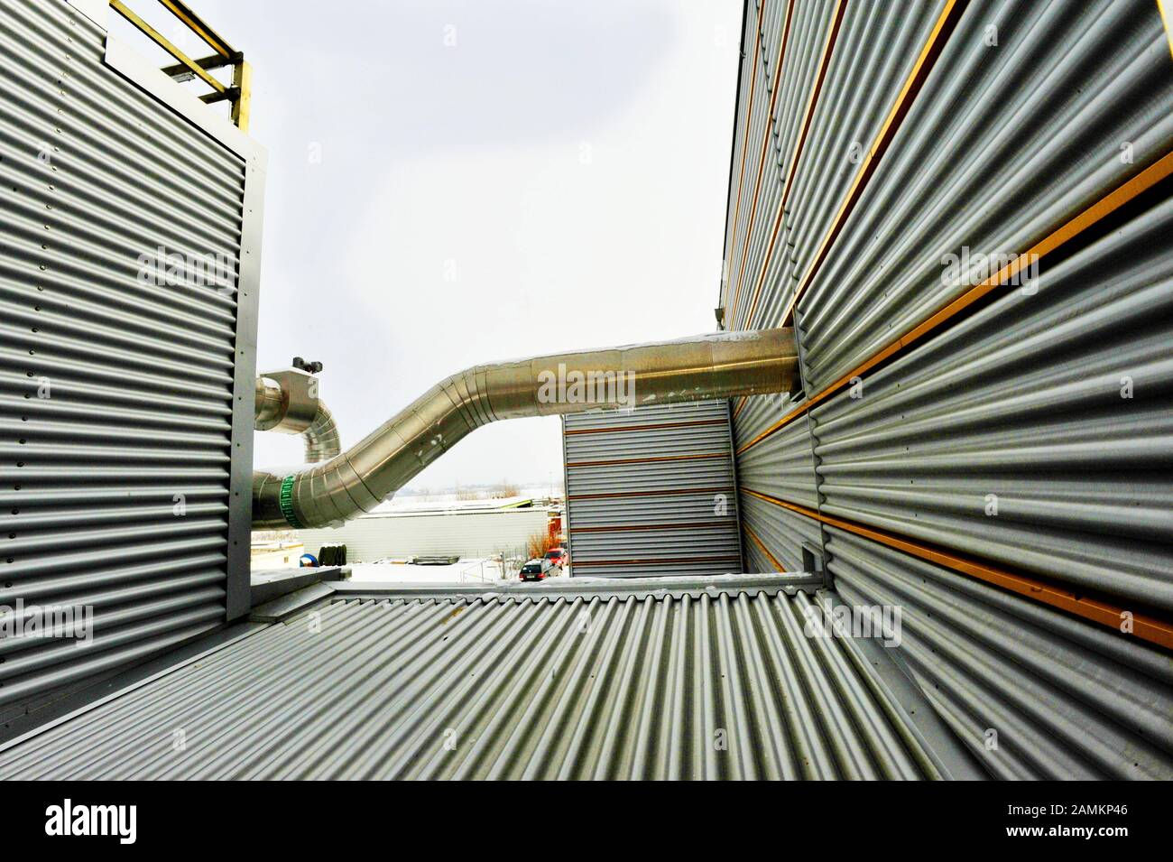 Interior view of the geothermal plant in Unterhaching. [automated ...