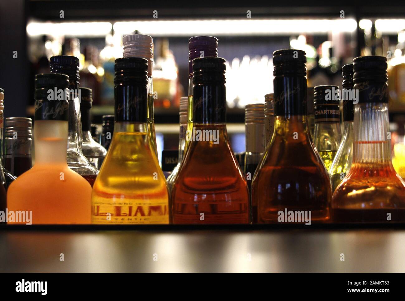 Bottles in the bar "Gabanyi" at Beethovenplatz. [automated translation ...