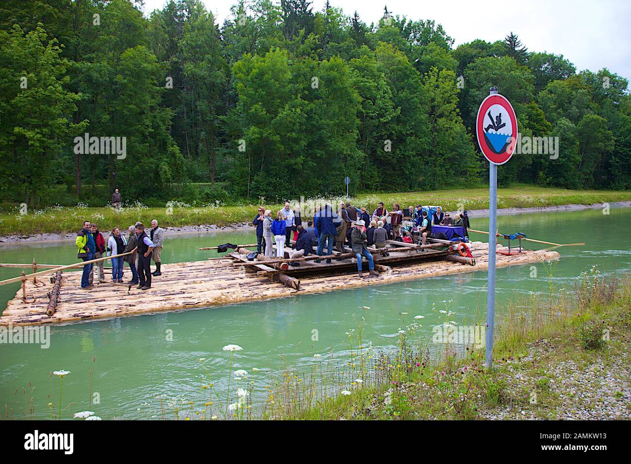 Raft on river isar hi-res stock photography and images - Alamy
