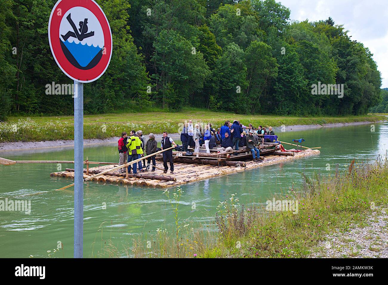 Raft on river isar hi-res stock photography and images - Alamy