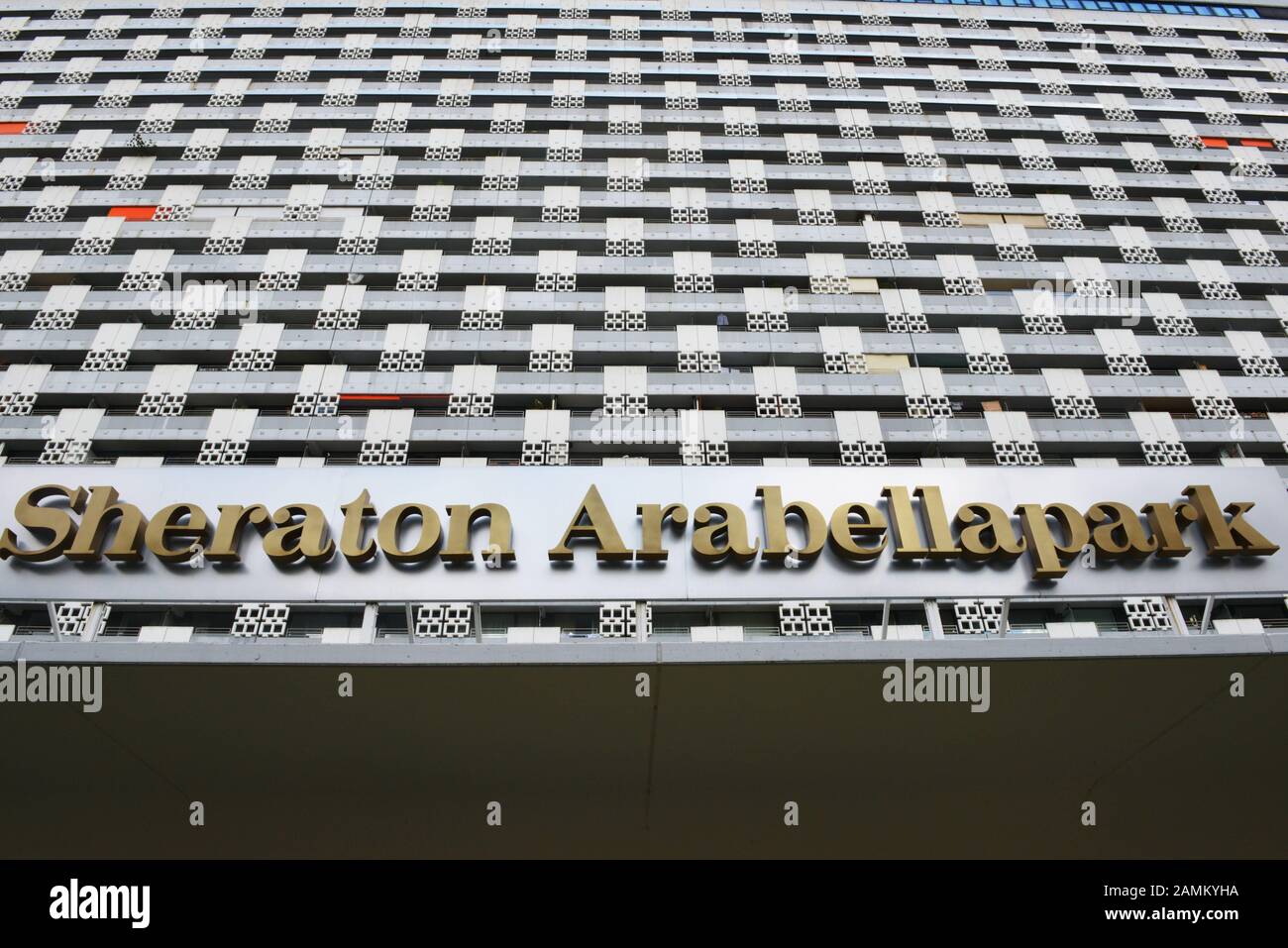 Facade of the Sheraton Arabella Hotel in Munich. [automated translation ...