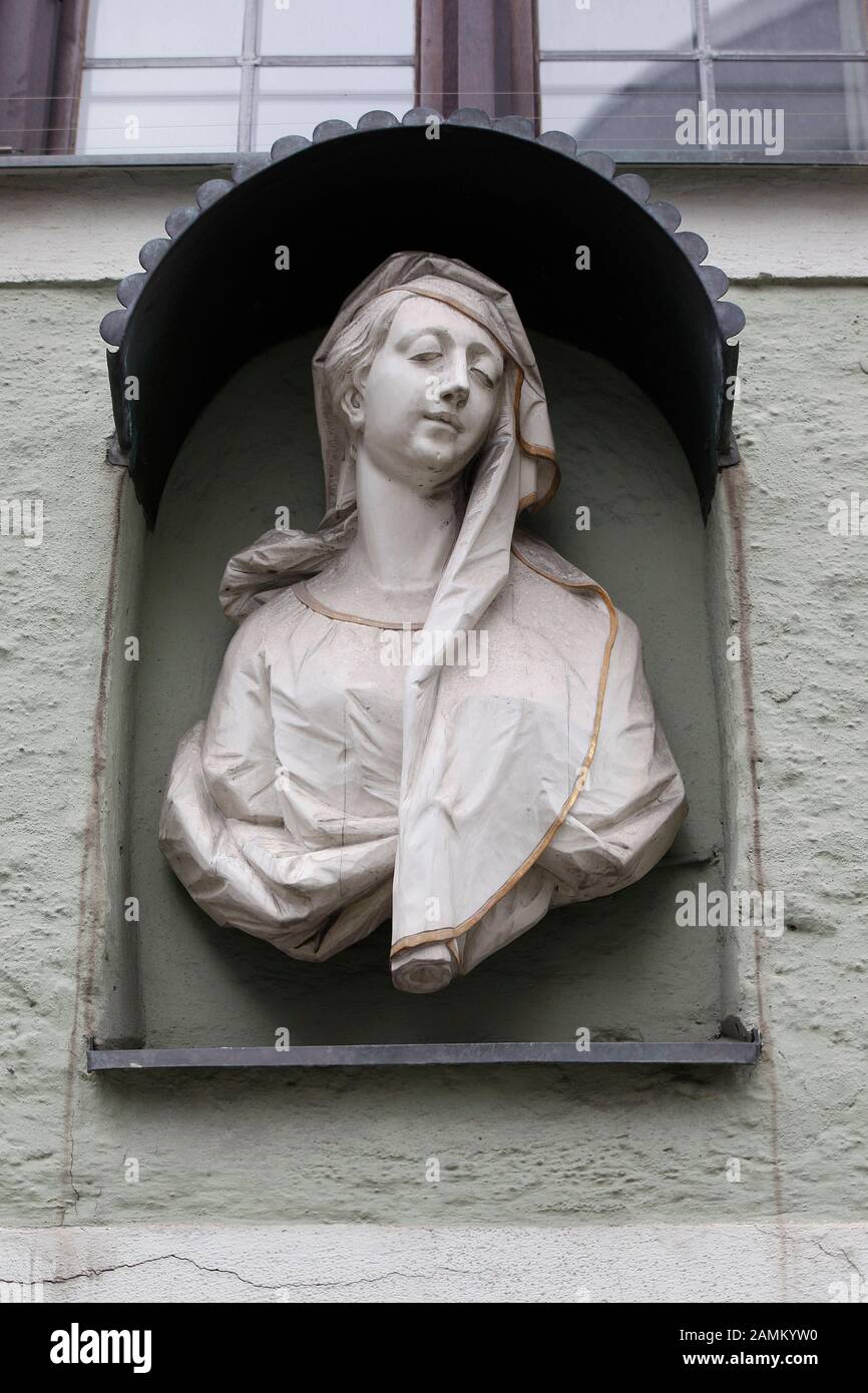 The Ignaz-Günther-Haus at Oberanger in Munich. In the 18th century the ...