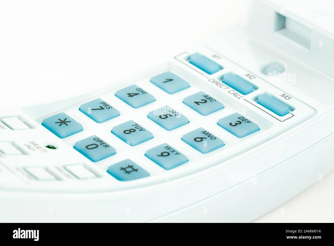 Old back lighted telephone keyboard Stock Photo - Alamy