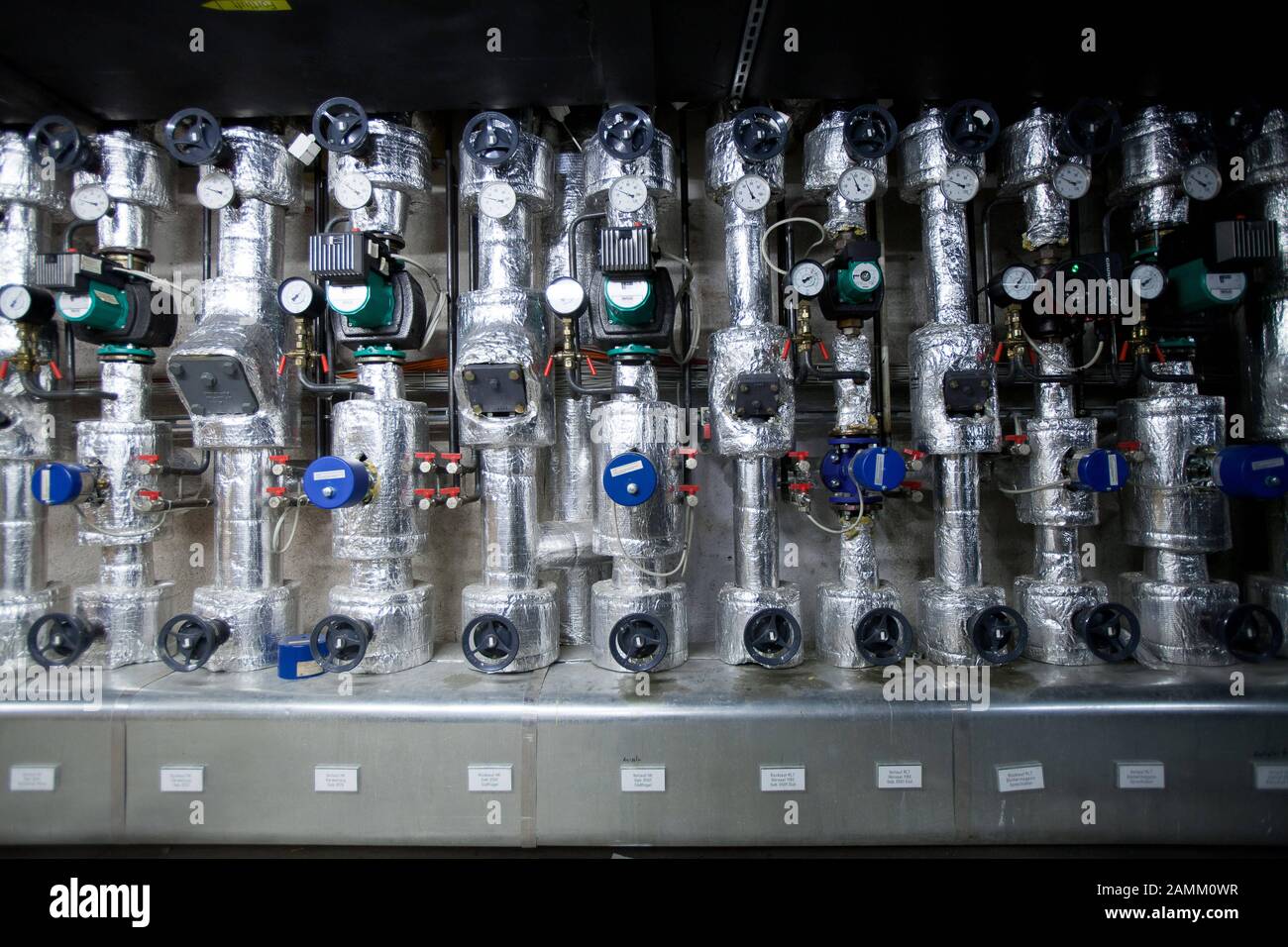 Local heating network of the Technical University (TU) Munich, in the ...