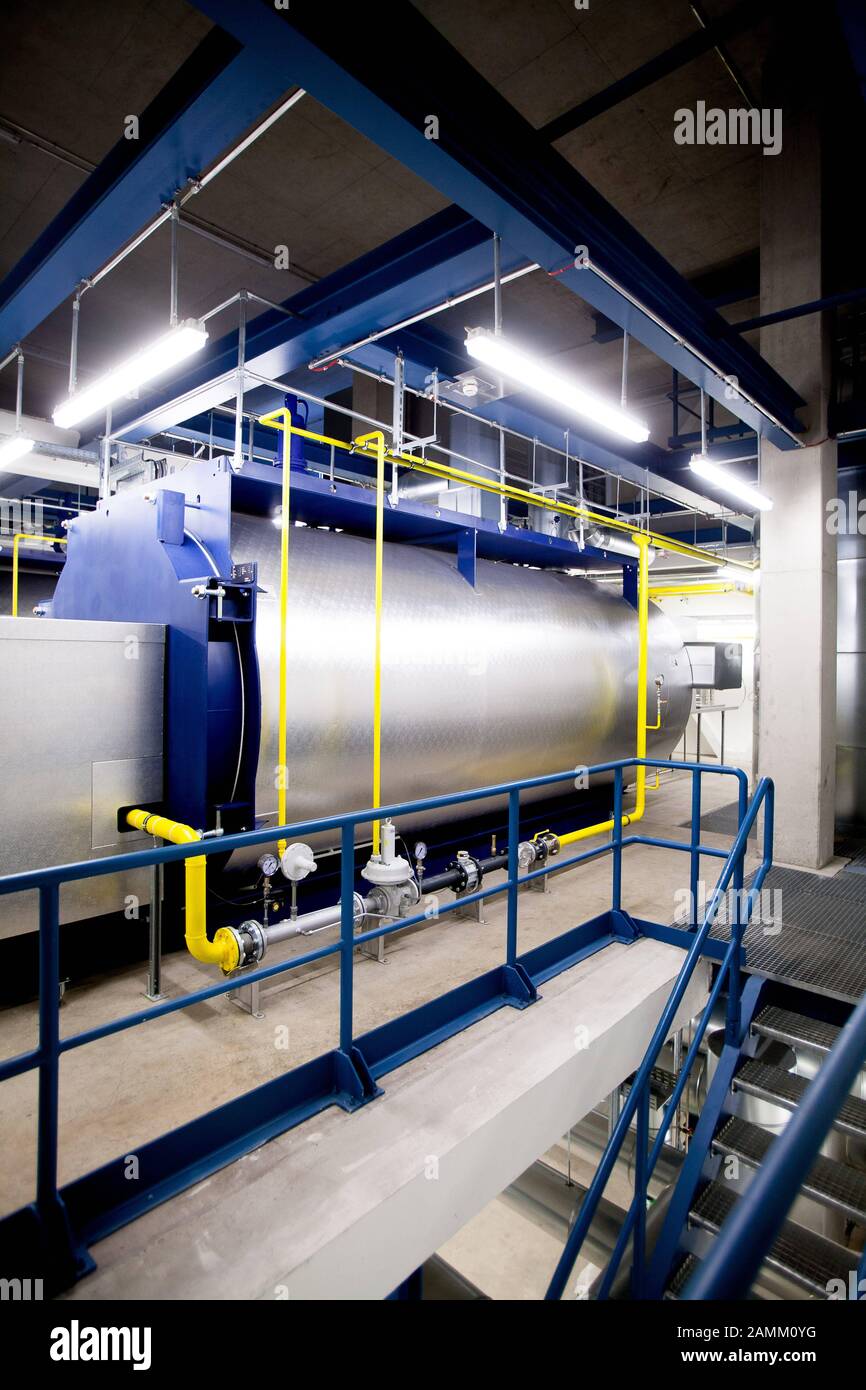 Local heating network of the Technical University (TU) Munich, in the ...