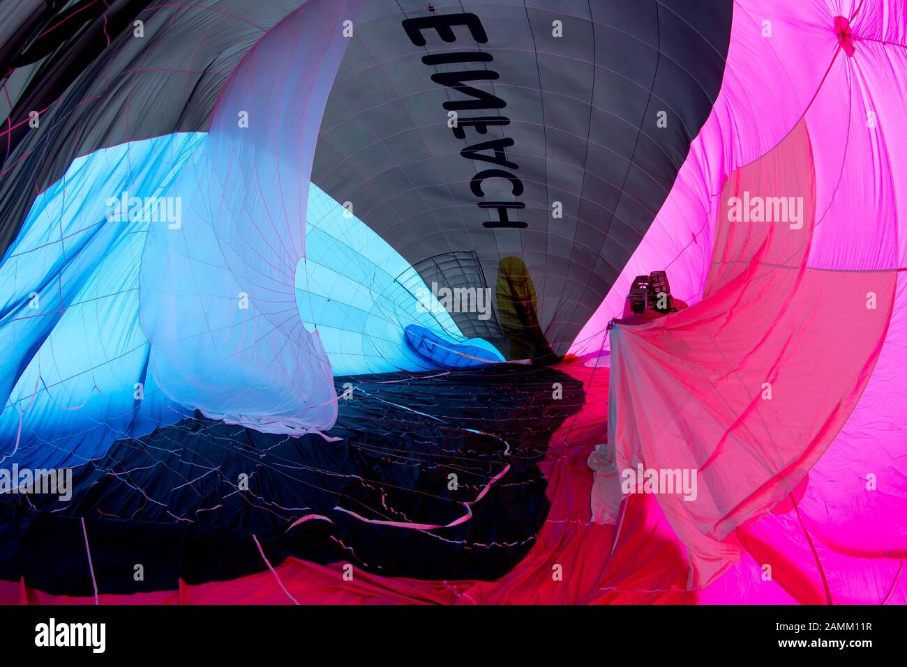 15th Tegernsee Valley Montgolfiade 2015: in the picture a hot-air ...