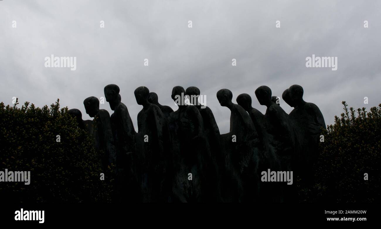 Commemoration march in memory of the death march, on which the ...