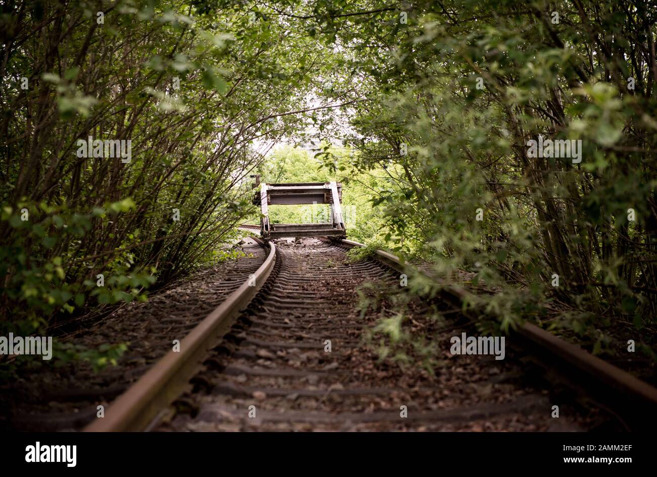 Siding and buffer stop in the Lerchenau. [automated translation] Stock ...