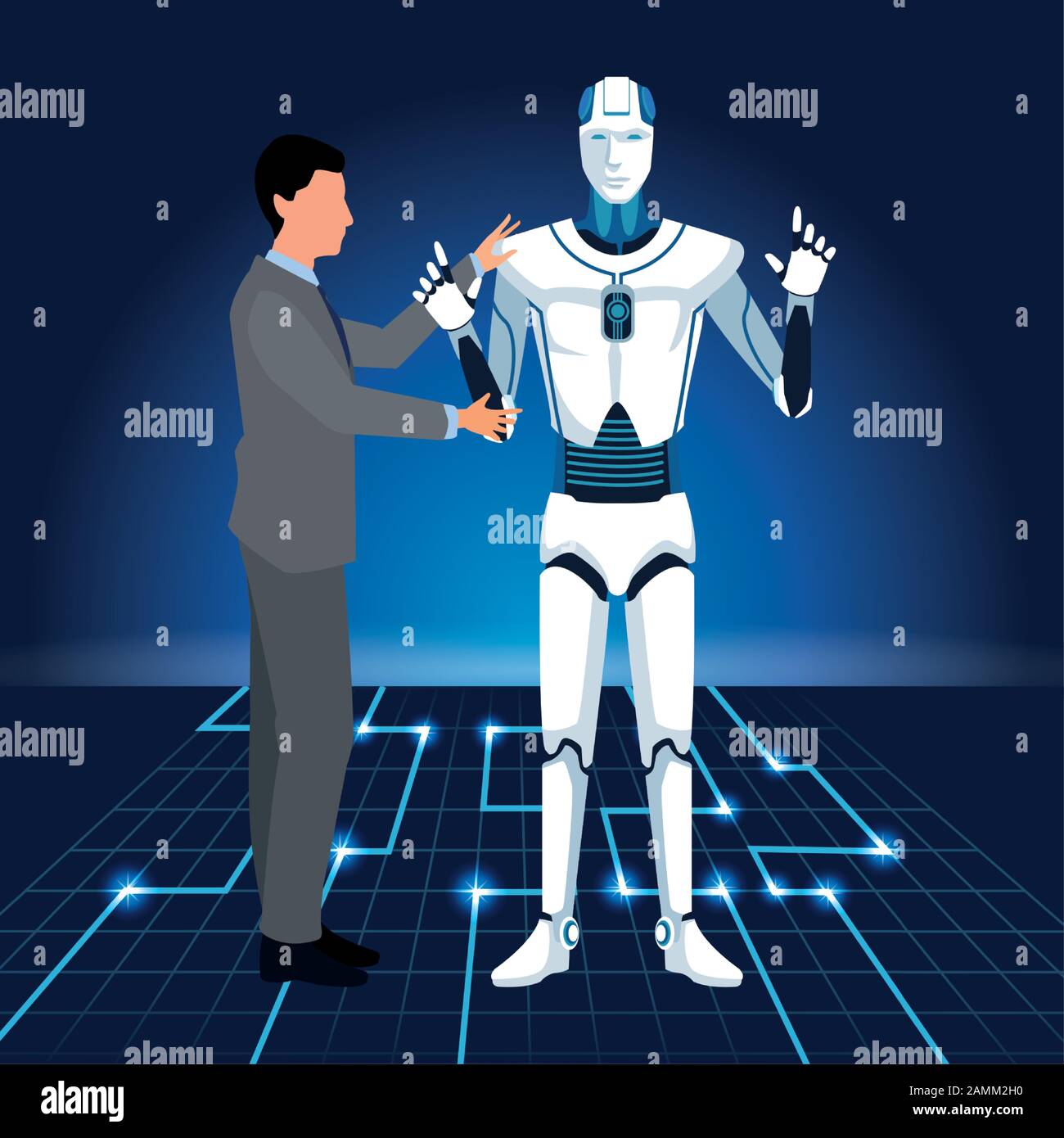 Bionic hand drawing hi-res stock photography and images - Alamy