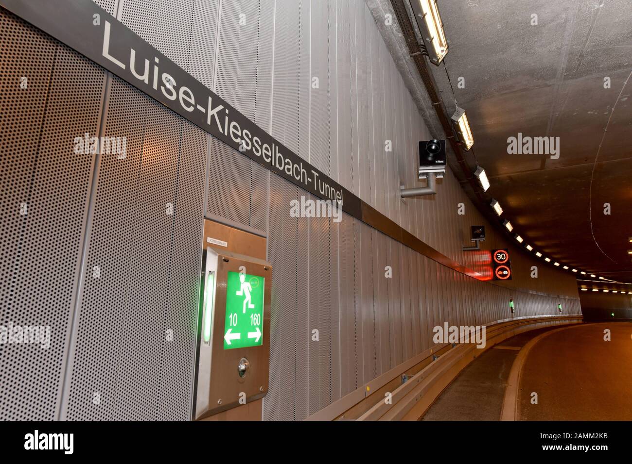 Exit sign in the tunnel hi-res stock photography and images - Alamy