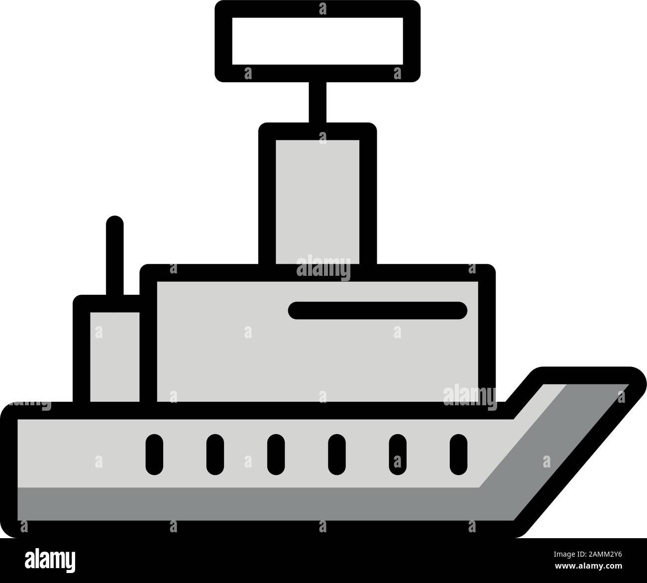 Military boat icon hi-res stock photography and images - Alamy