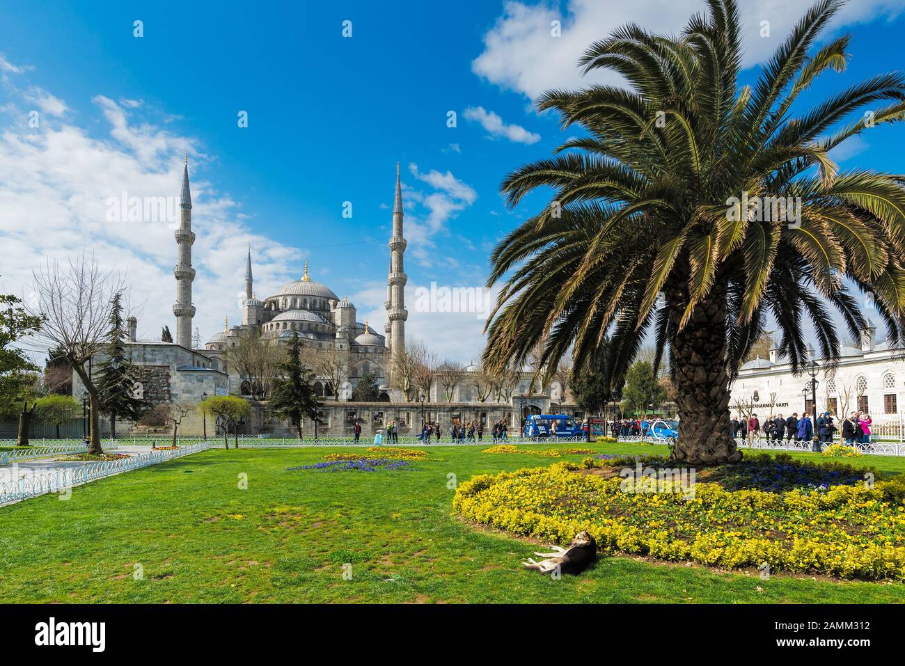 The Sultanahmet square is the popular tourist place with the numerous ...
