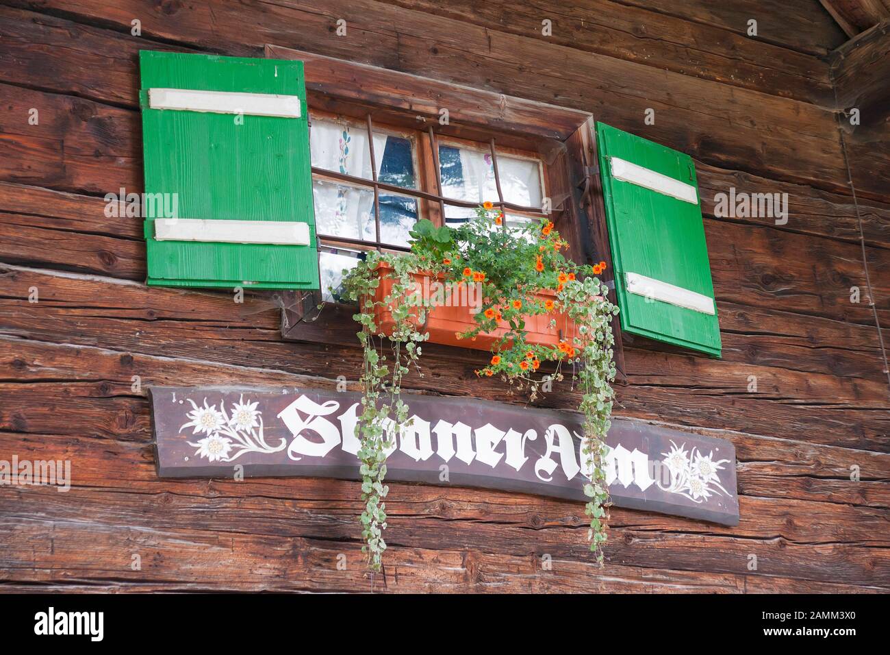 Flower window with name on the Steiner Alm - Community of Piding ...