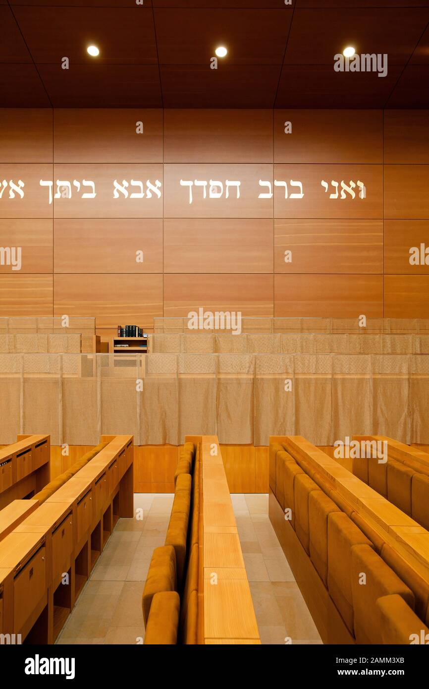 Interior view of the Ohel-Jakob-Synagogue at Munich St.-Jakobs-Platz ...