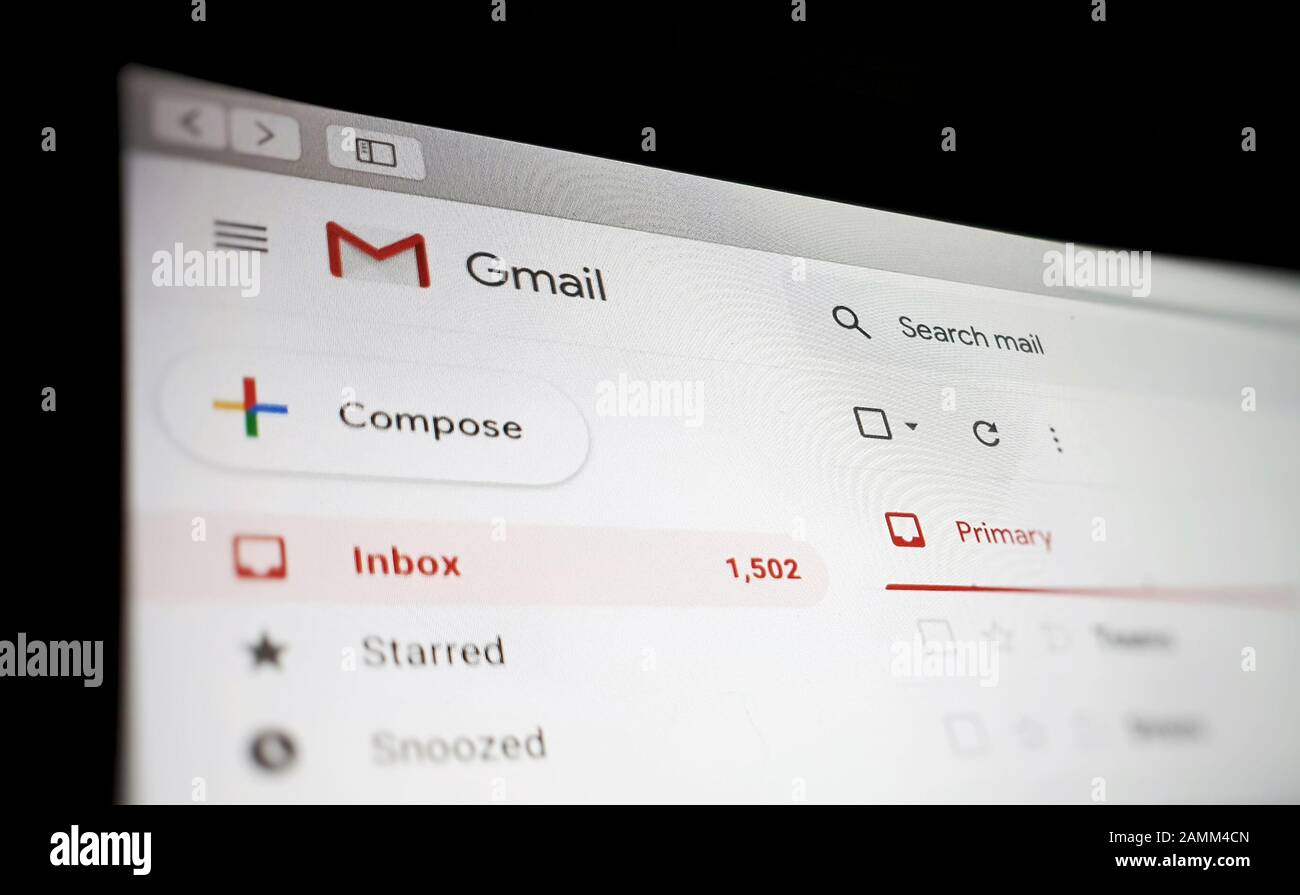 Gmail laptop hi-res stock photography and images - Alamy