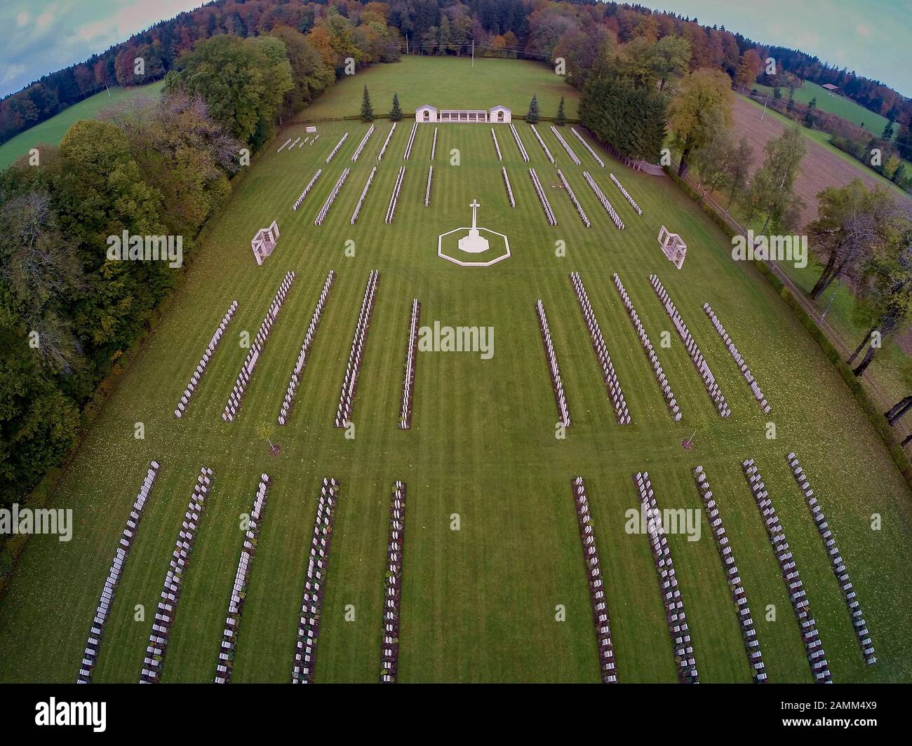 Aerial Photograph Cemetery High Resolution Stock Photography and Images ...