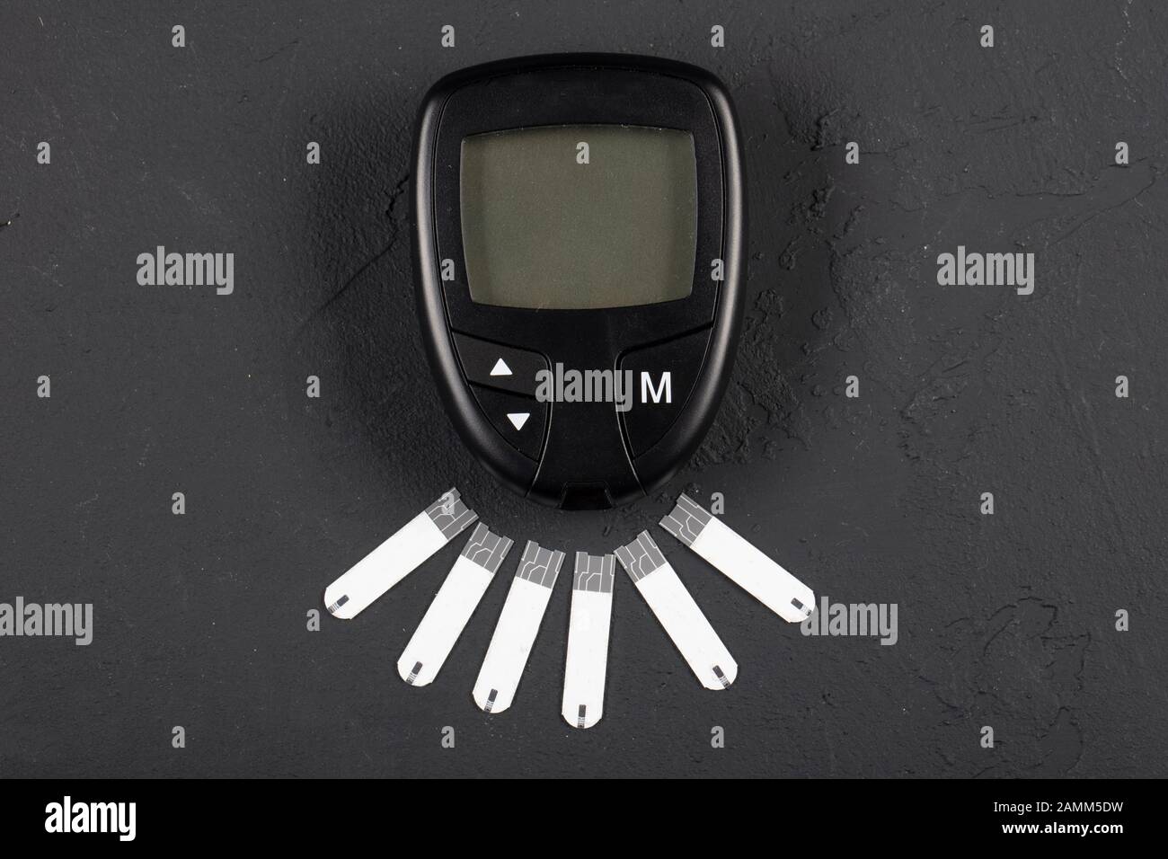 Glucometer (Sugar measuring device) and syringe for insulin, monitoring ...