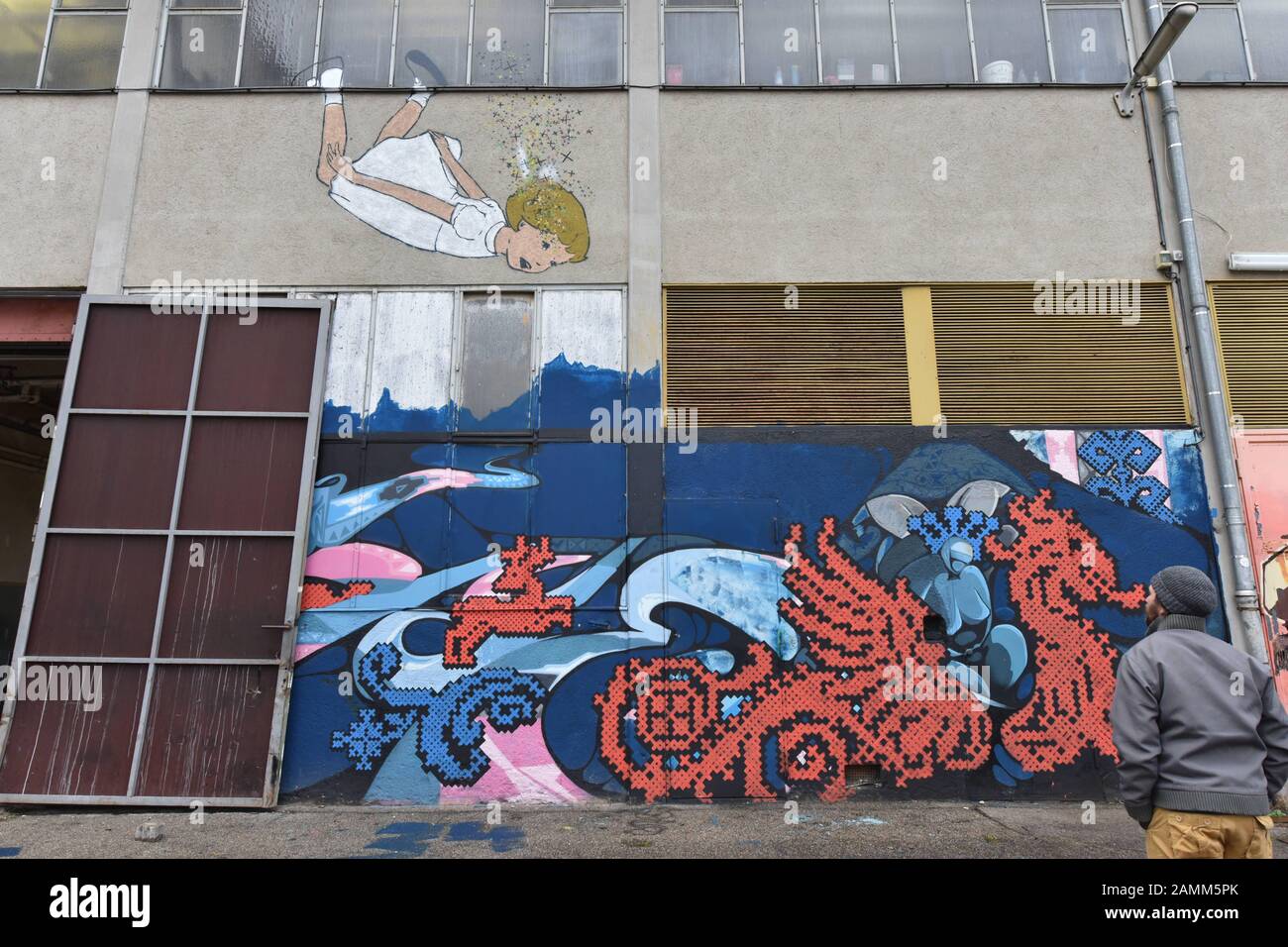 Tour of the Kultfabrik/Kunstpark site in Munich together with Sprayer ...
