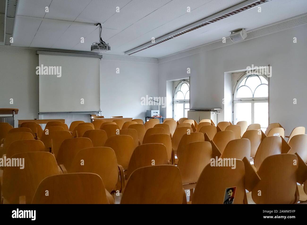 Lecture hall at the Hochschule für Politik in the Haslauer-Block at ...