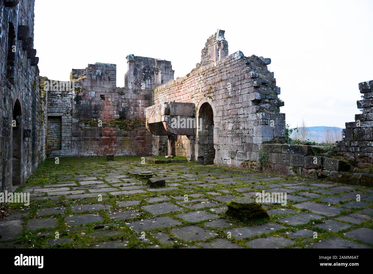 On the north side of the palace in Wildenberg Castle in the Odenwald ...