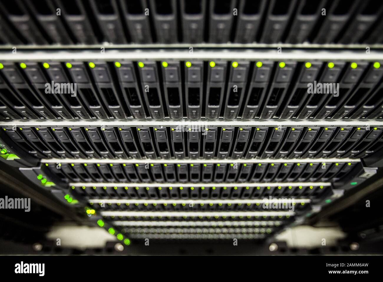 Hard drives in the city's data center. [automated translation] Stock ...