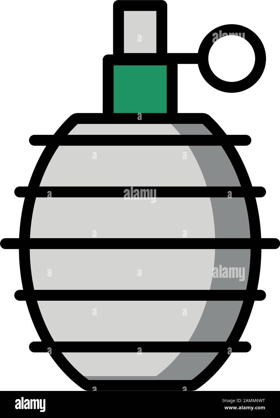 grenade military force isolated icon Stock Vector Image & Art - Alamy