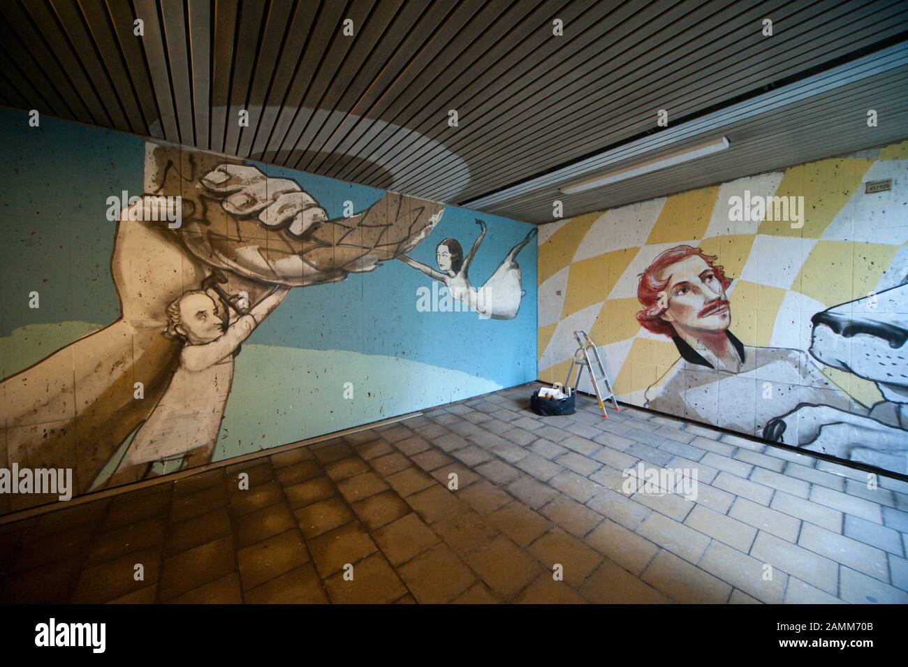 Graffiti artist Loomit designed the pedestrian underpass at the corner ...