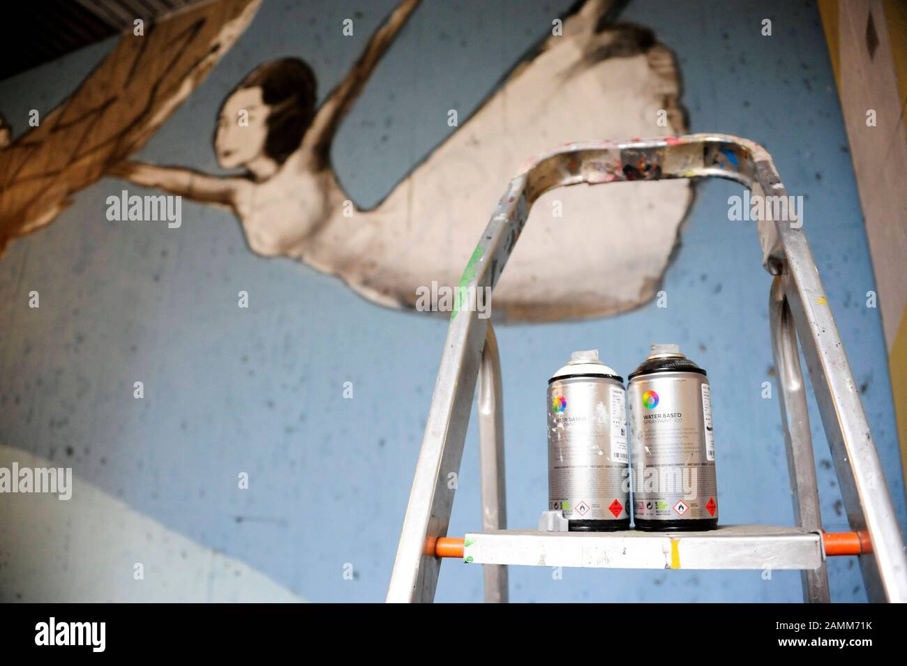 Graffiti artist Loomit designed the pedestrian underpass at the corner ...
