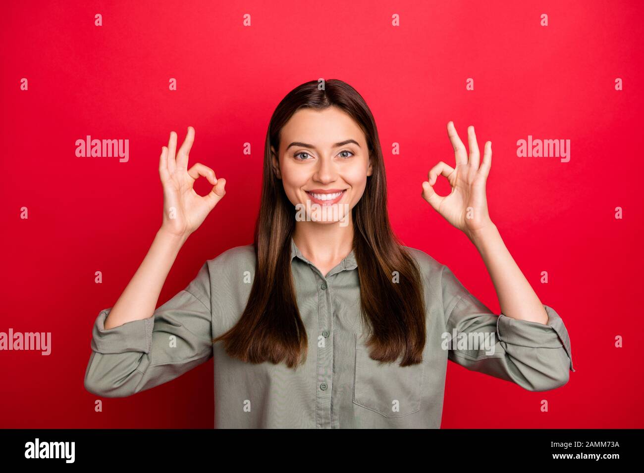 Double ok sign hi-res stock photography and images - Alamy