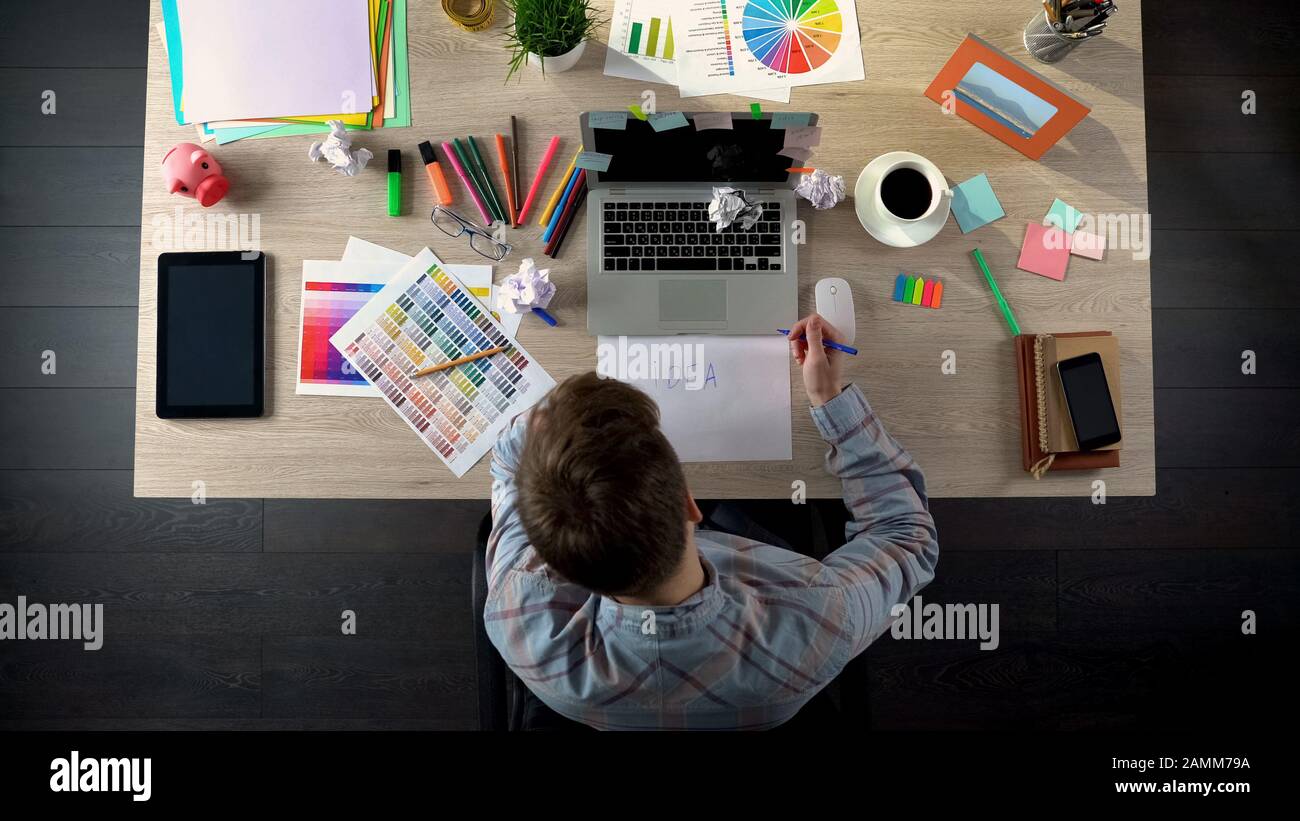 Writing thoughts ideas in hi-res stock photography and images - Alamy