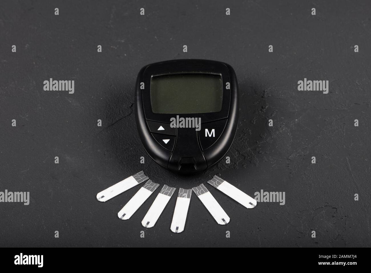 Glucometer (Sugar measuring device) and syringe for insulin, monitoring ...