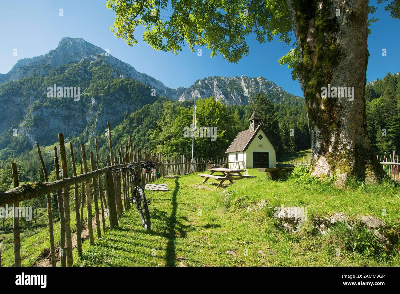 Chapel on the Steiner Alm with the Zwiesel in the background ...