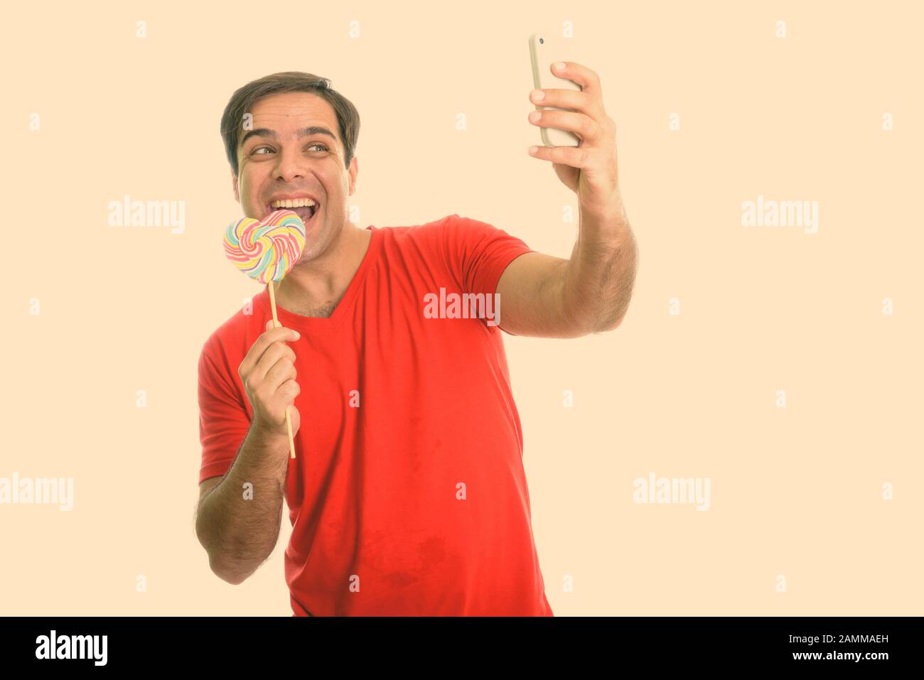 Adult eating candy hi-res stock photography and images - Alamy