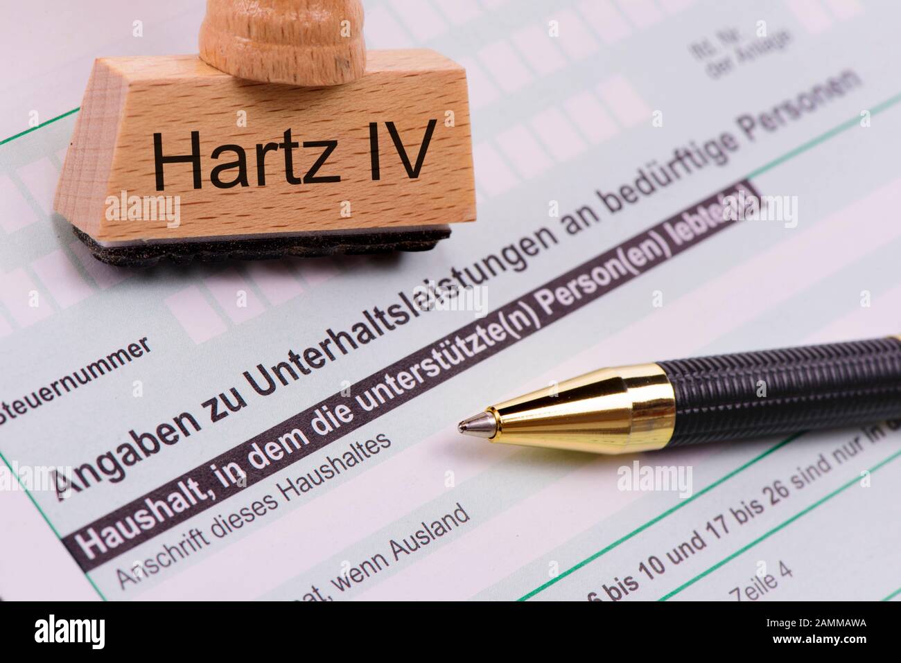 Tax form for tax office [automated translation] Stock Photo - Alamy