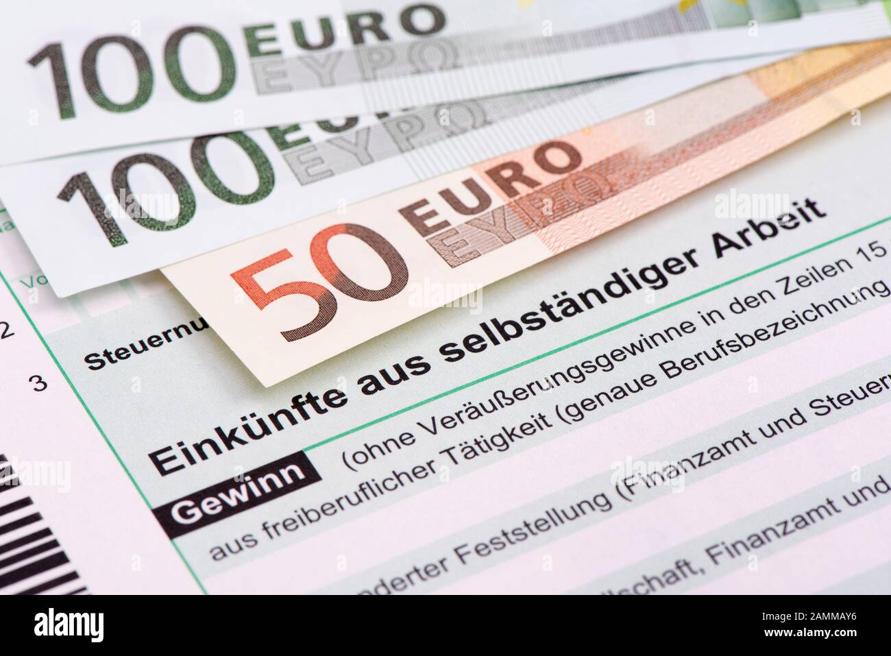 Tax return for tax office for independent work [automated translation ...