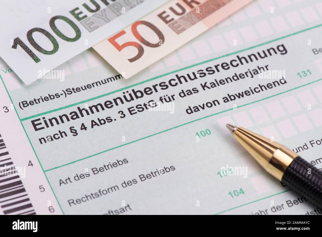 Tax return for the tax office with surplus income statement [automated ...