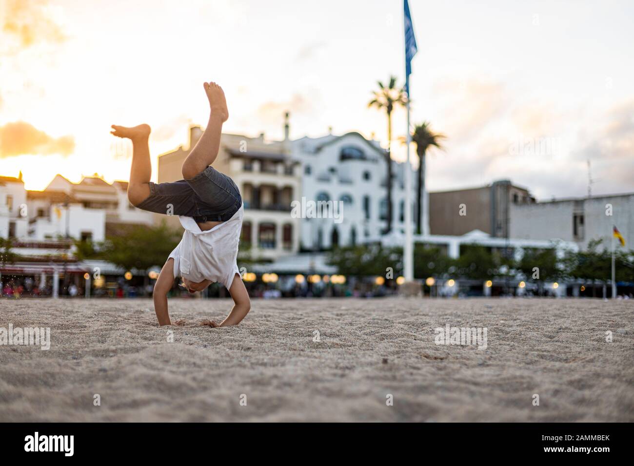 Somersault gymnast hi-res stock photography and images - Alamy