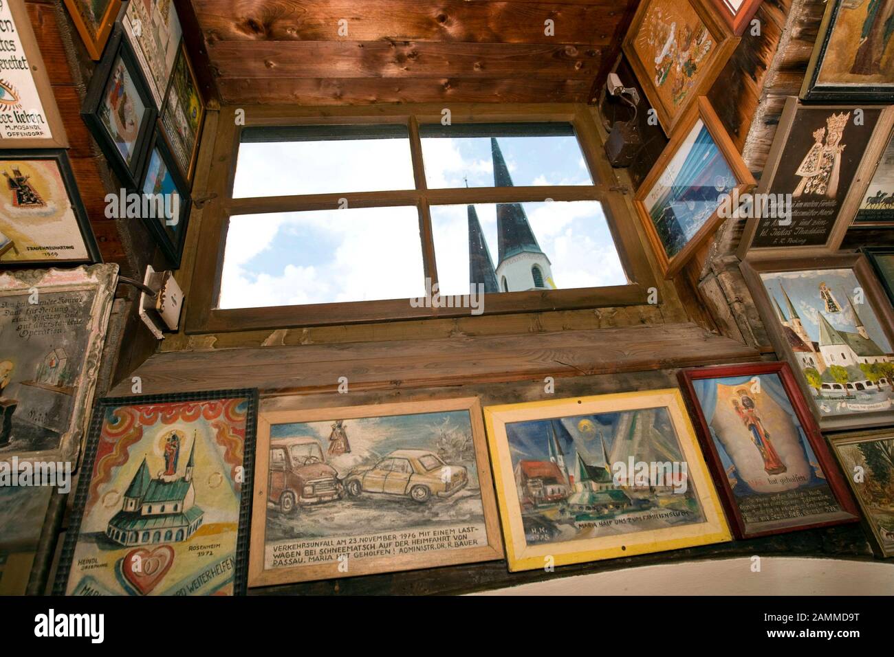 Votive tablets in the Chapel of Mercy in Altötting. [automated ...